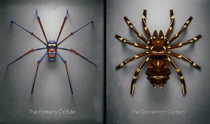Pósters minimalistas y varios carteles de insectos imaginarios