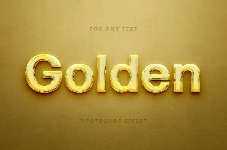 Hacer letras 3D Photoshop con efecto dorado es muy fácil