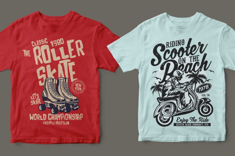 Paquete con 200 diseños en vectores para imprimirlos en playeras