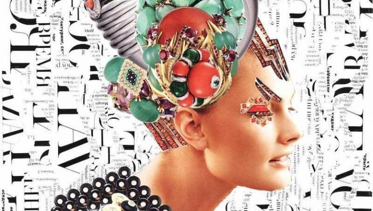 Collages creativos hechos con fotos tomadas de revistas