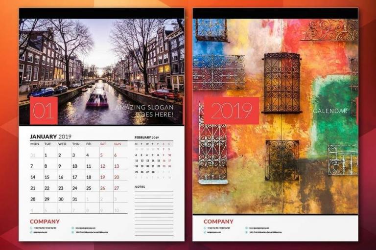 10 plantillas de calendarios para editar y personalizar e imprimir