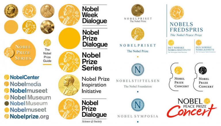 Muy simple y elegante es el nuevo logotipo del Premio Nobel